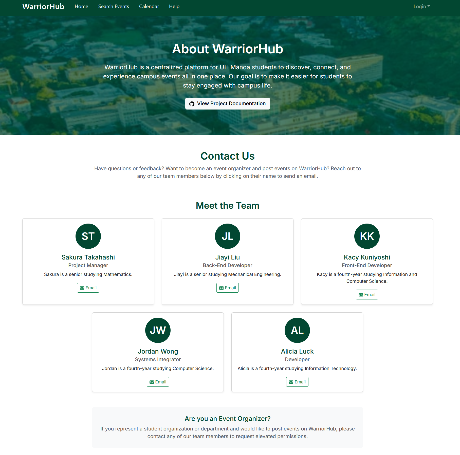 WarriorHub: UH Mānoa Event Scheduler | WarriorHub